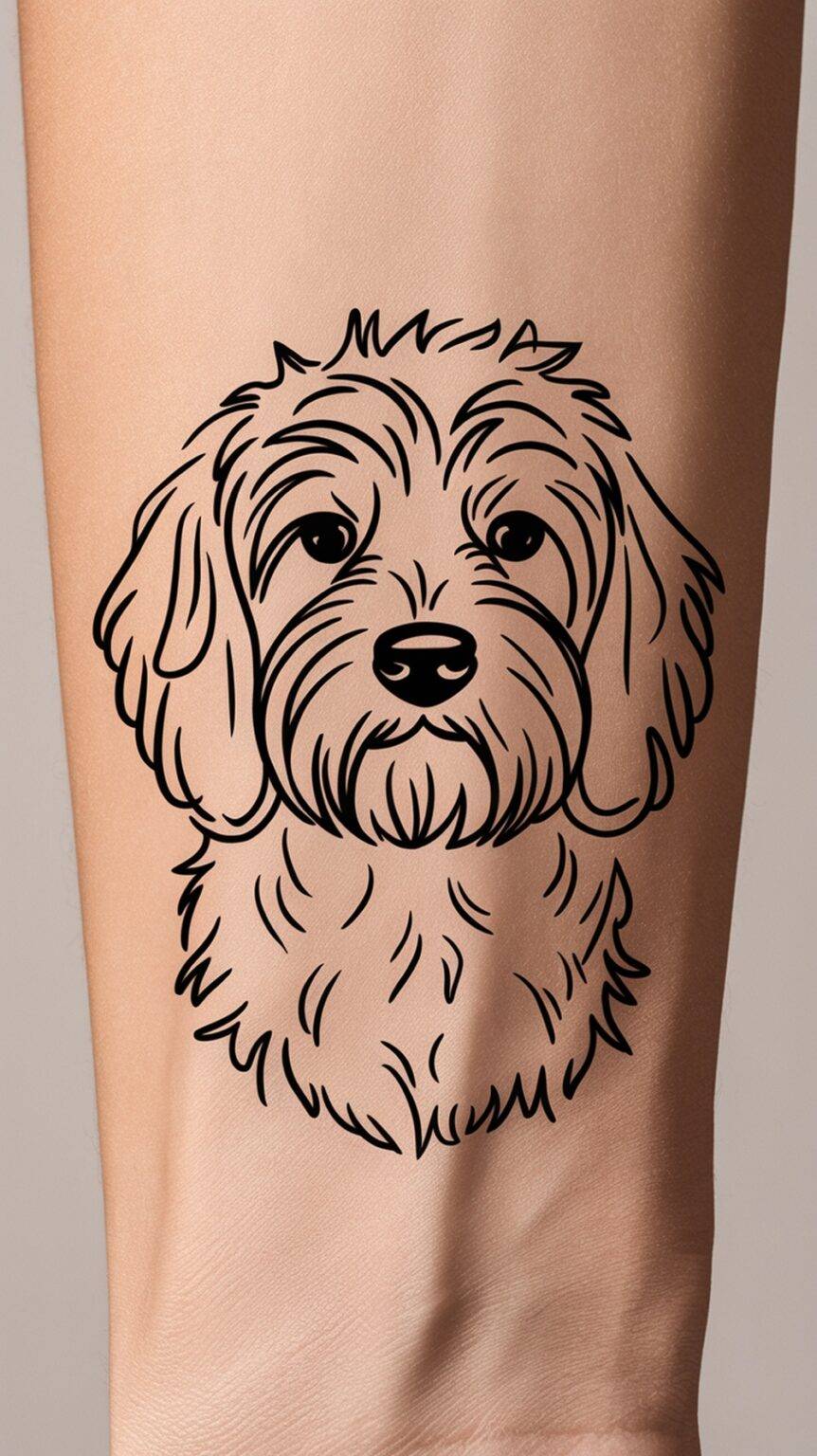 20 Adorable Cockapoo Tattoo Ideas for Dog Lovers - Cockapoo HQ